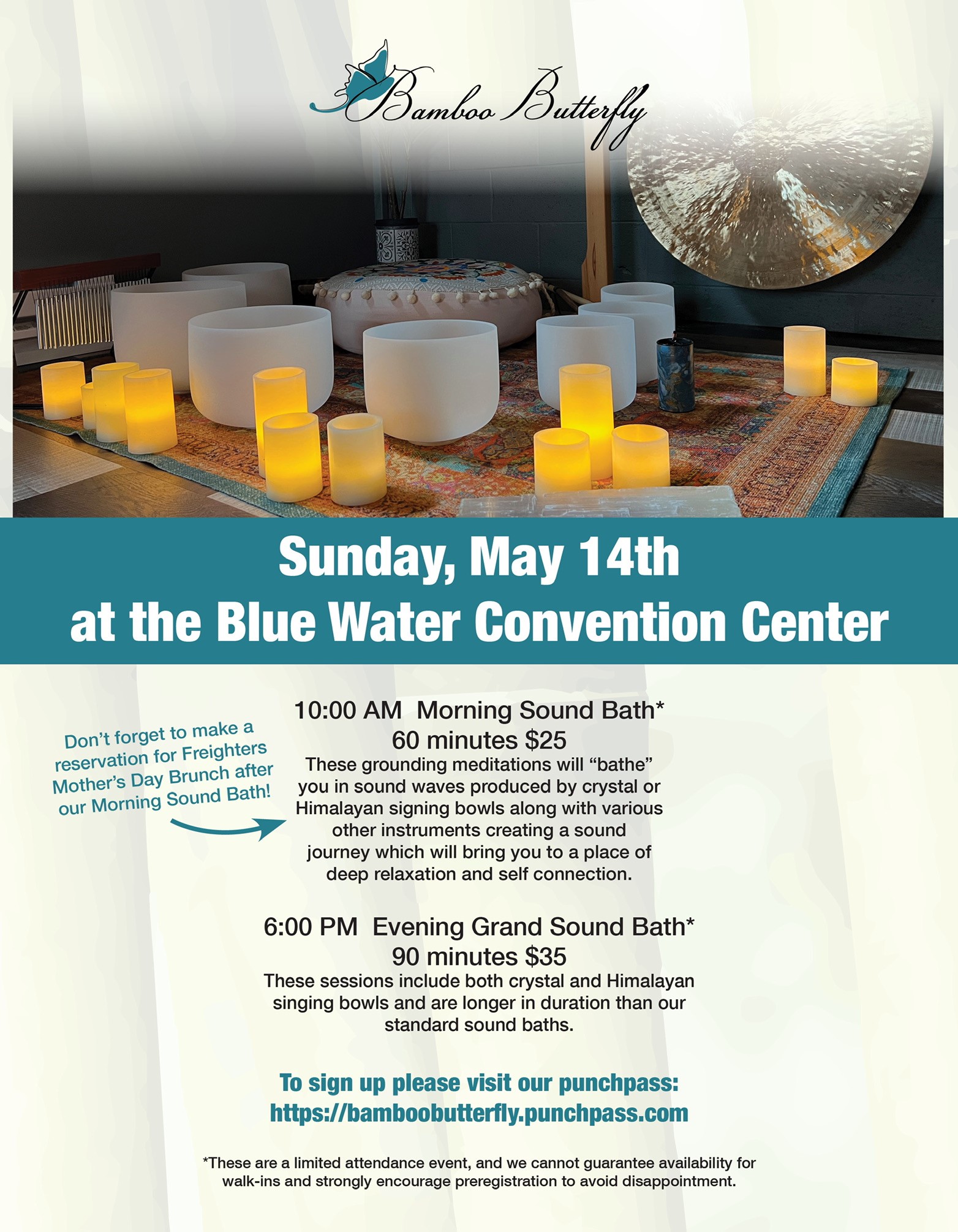 Bamboo Butterfly Sound Bath - Blue Water Convention Center